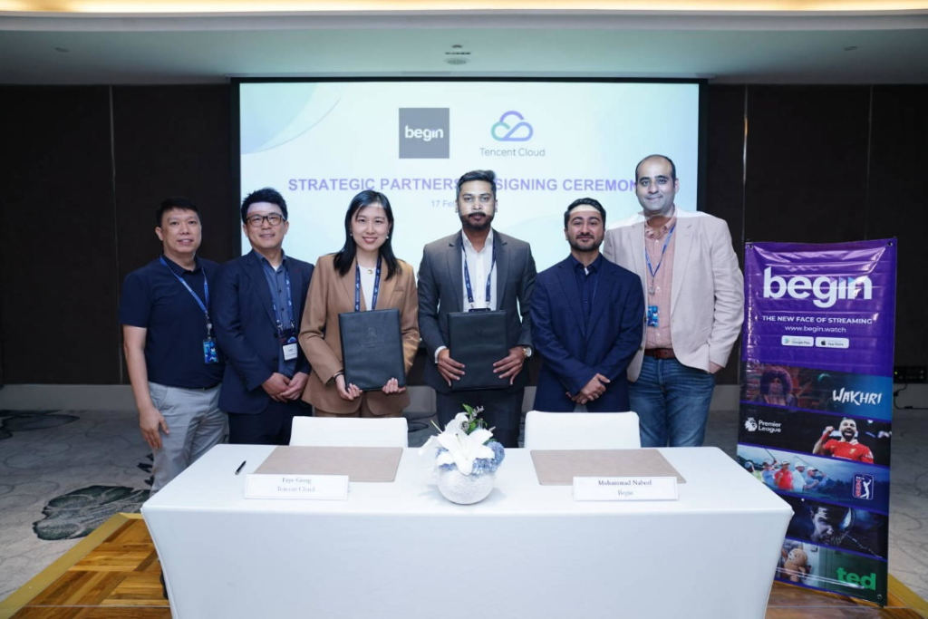 Tencent Cloud, Begin partner to boost streaming technology