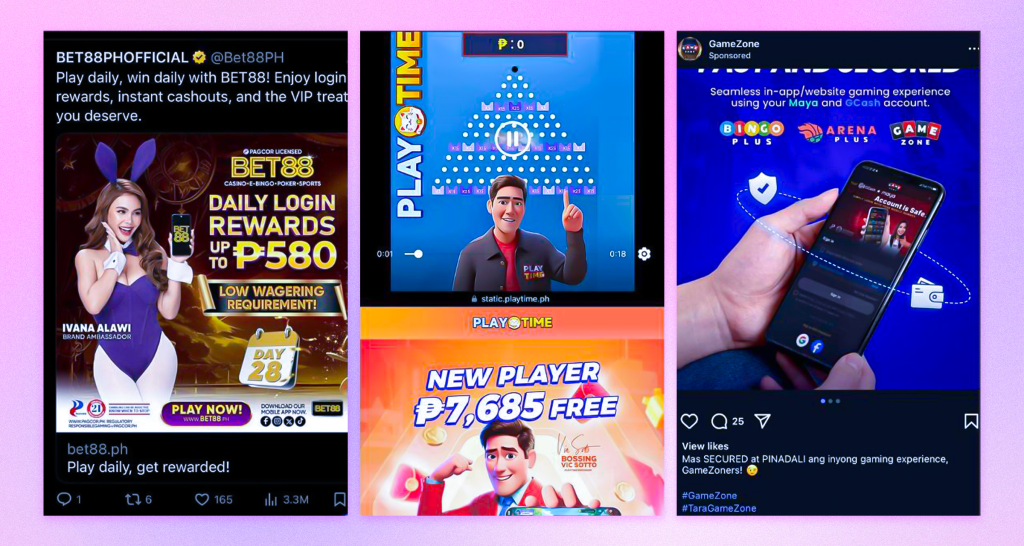 Gambling ads dominate socials in PH