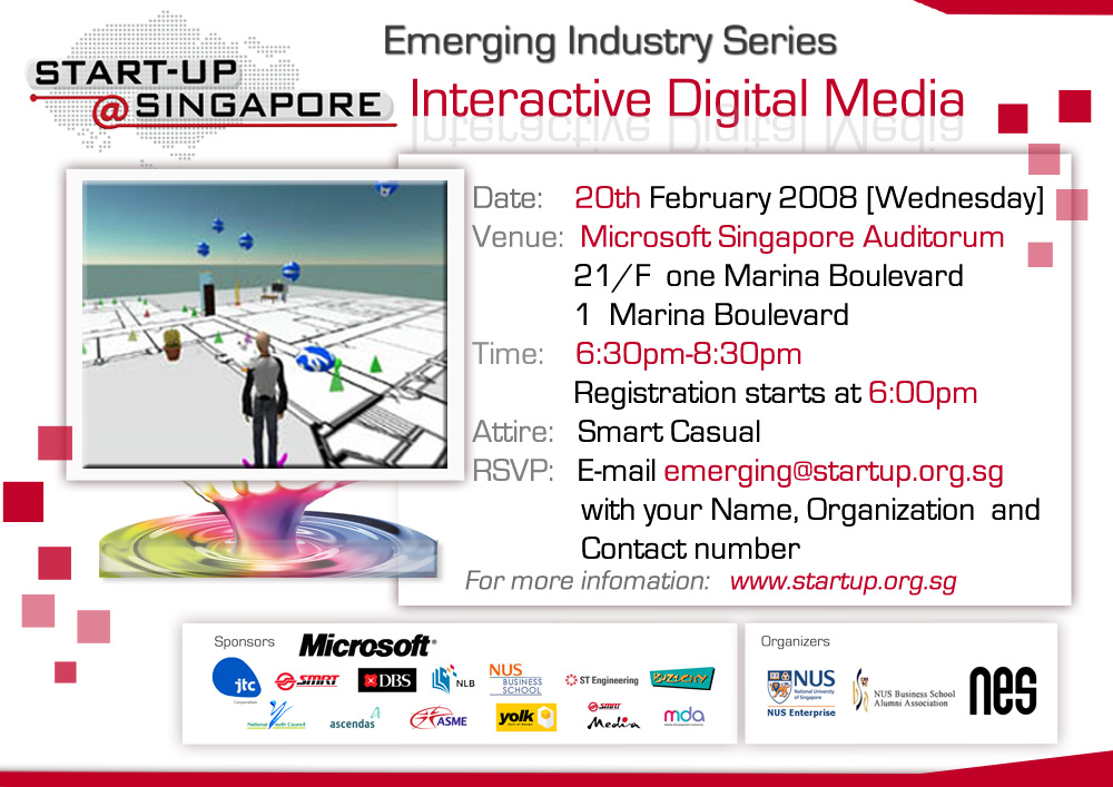 Event: Emerging Industry Series – Interactive Digital Media