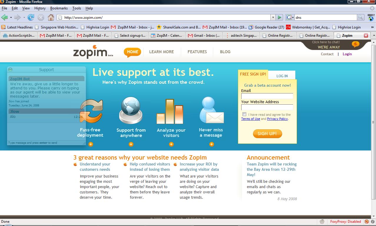 Interview with Julian Low and the team behind ZopIM