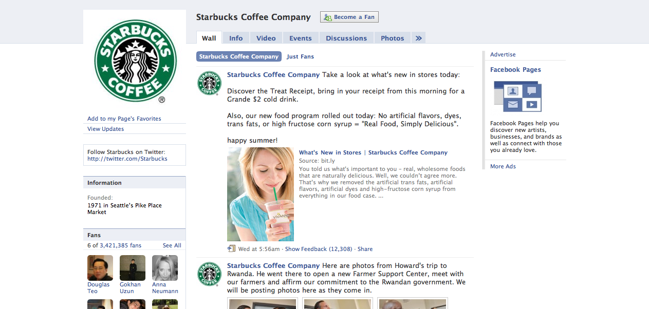 Starbucks Engages Through the Web