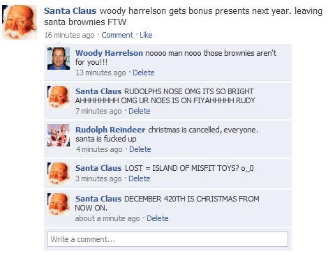 COMEDY: 5 Santa Claus Facebook Updates
