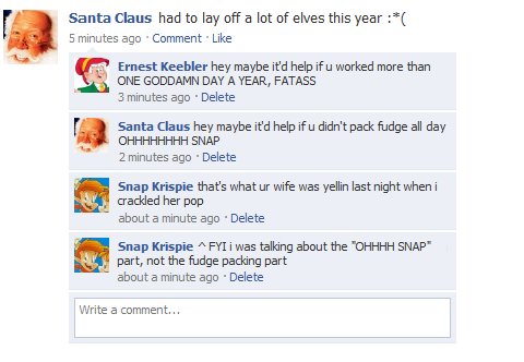 COMEDY: 5 Santa Claus Facebook Updates