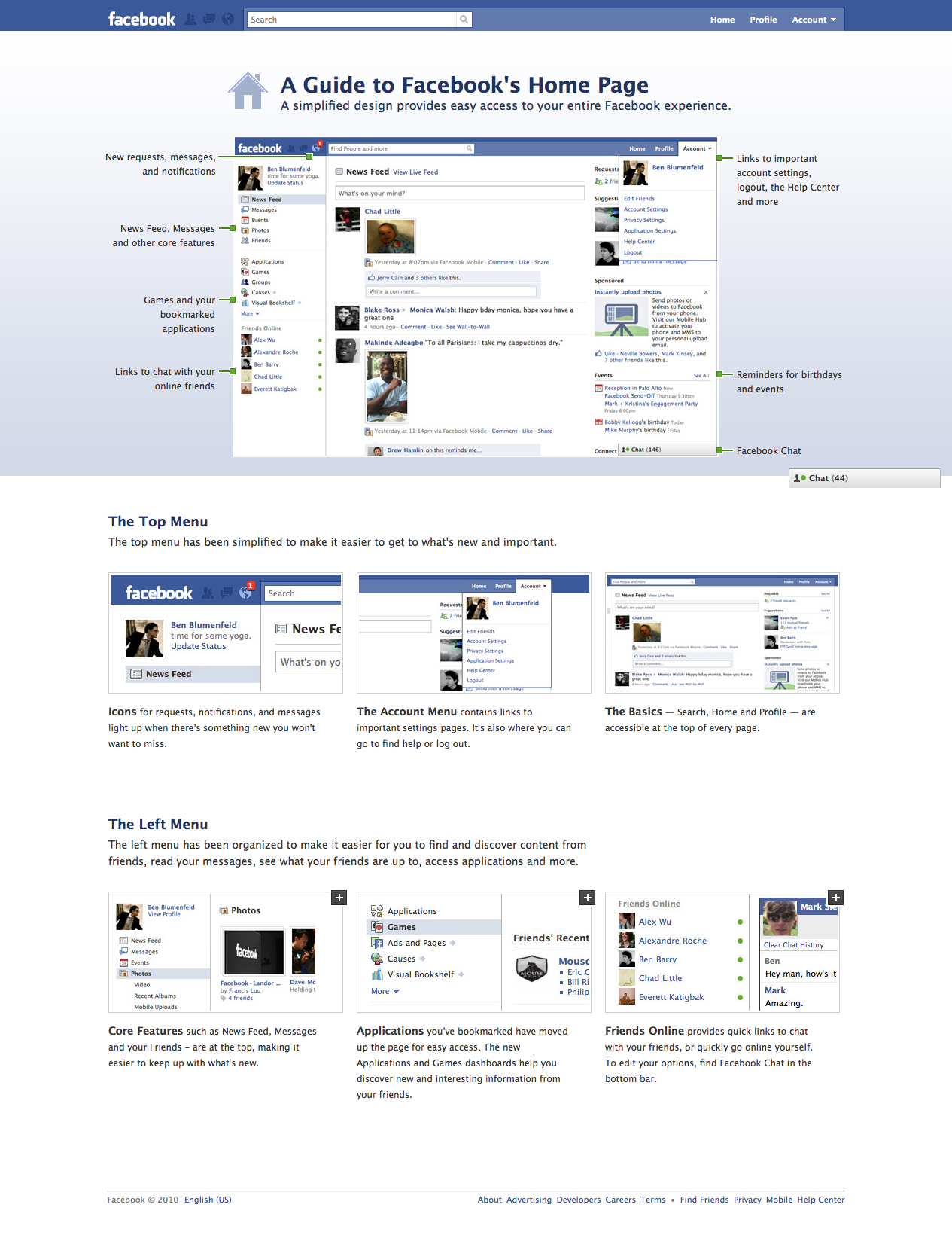 PIC: A Guide To Facebook's New Homepage
