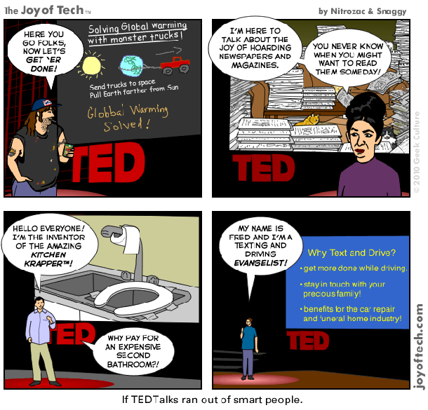 If TEDTalks Ran Out of Smart People [COMIC]