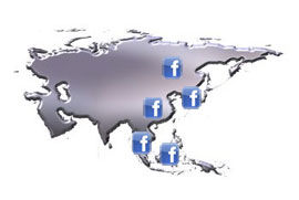 Asia has 143 million Facebook users