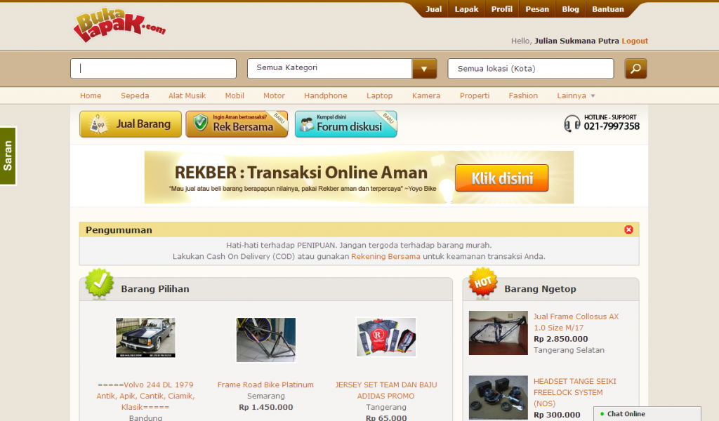 Indonesia's Bukalapak.com Has 9 Million Monthly Pageviews