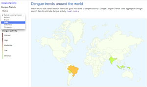 Google Tracks Dengue Fever Using Search Trends