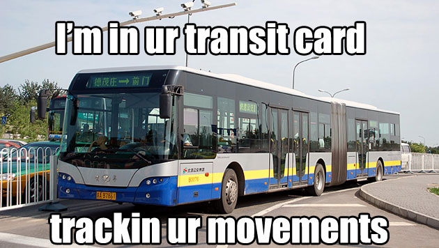 Beijing Public Transit Cards Track Your Every Move