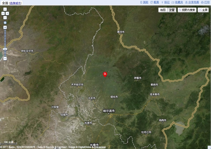 Baidu Maps Launches Satellite View