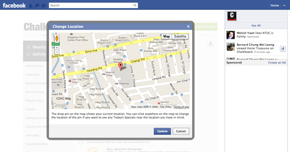Chalkboard launches Facebook app, lets users see deals near their location