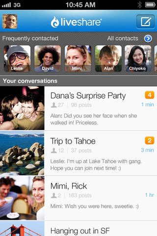 Cooliris Redesigns LiveShare for Mobile and Web