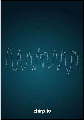 A mobile app that transmits data by chirping