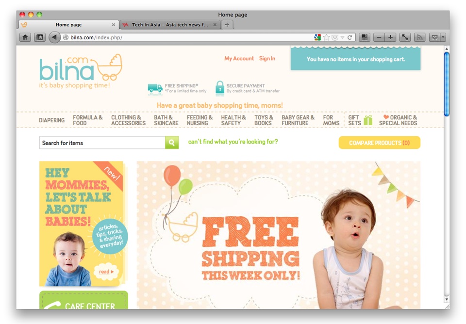 Bilna Gives Birth to Babycare E-Commerce Site Today, Already Nurtured ...