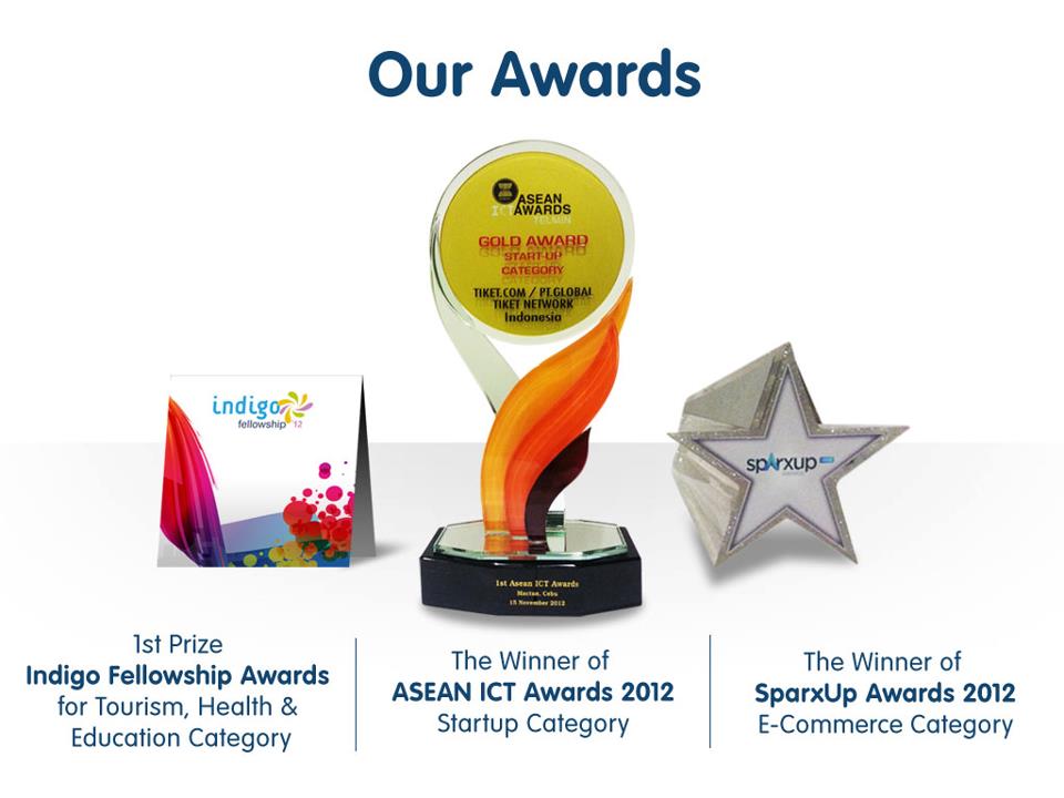Indonesia's Tiket Wins AICTA 2012 Startup Award, Shares Latest Stats