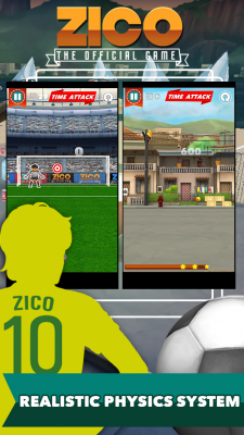 In Collaboration with Zico, Touchten Releases a Soccer Game