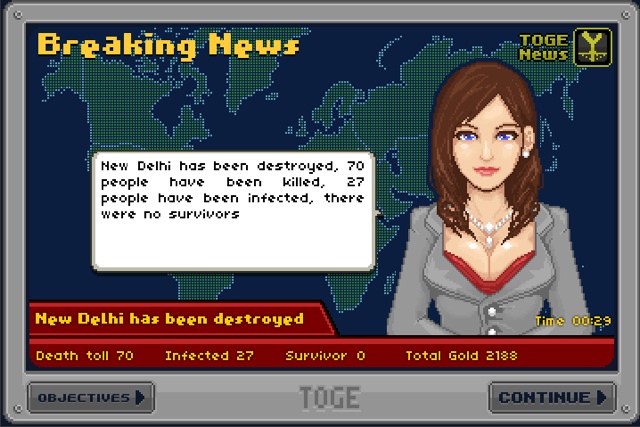 Infectonator 2 review: destroying the world with zombies