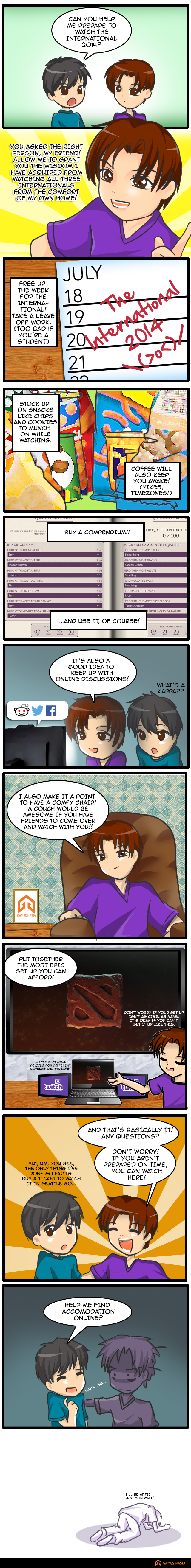 Weekly Comic: the best way to watch The International