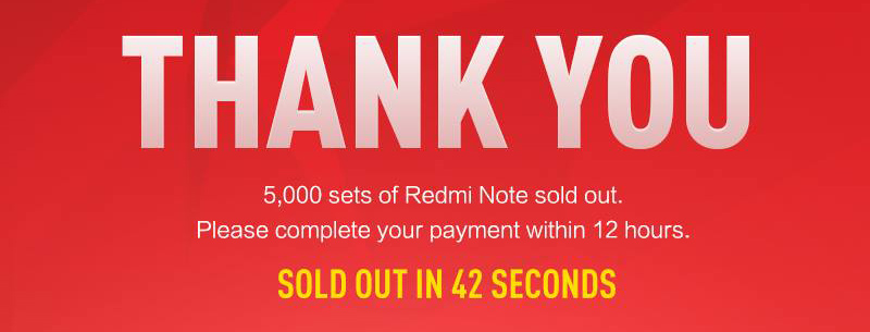 Singapore launch of Xiaomi’s Redmi Note sets record 42-second sell-out