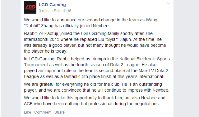 The post-TI4 Chinese Dota 2 shuffle: here are the rosters for iG, VG, Newbee, and LGD—DK looking ...