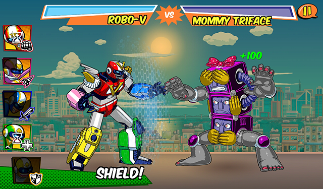 Run Run Super V: an endless runner with jets, and giant robots