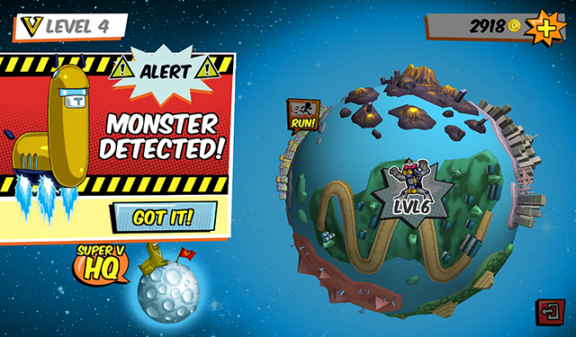 Run Run Super V: an endless runner with jets, and giant robots