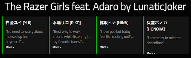 For the first time, Razer is relying on anime girl mascots to sell ...