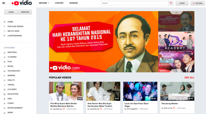 Vidio aims to be a more social YouTube for Indonesians