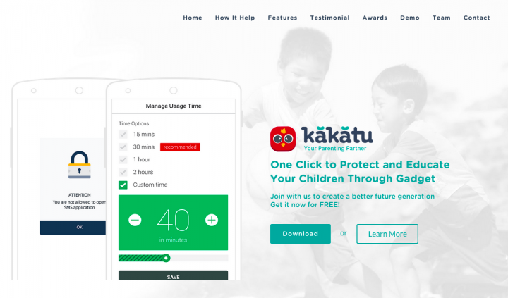 Kakatu helps parents control kids’s gadget use
