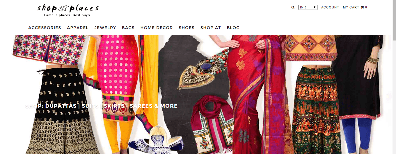This estore takes you places for authentic Indian ethnic wear