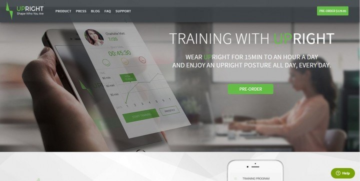 Upright helps you maintain posture and overcome back pain