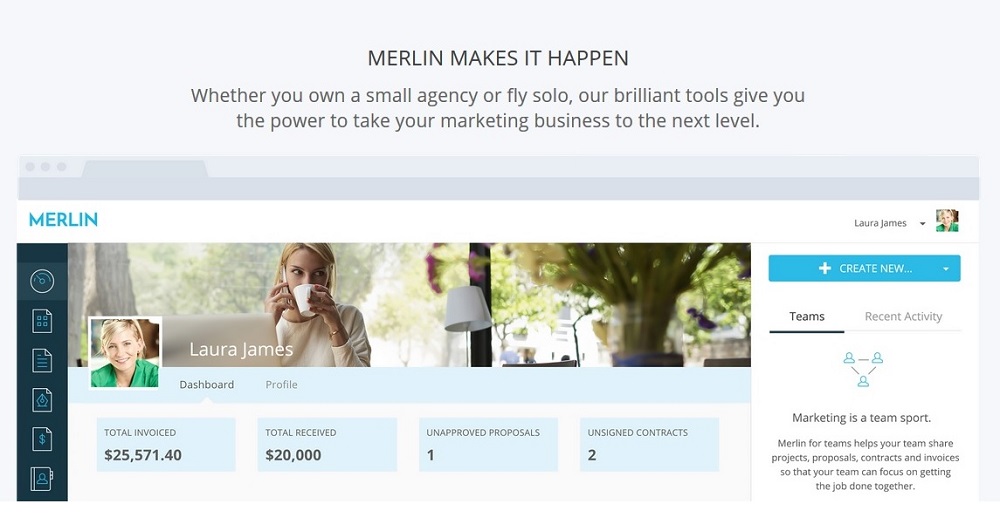 Merlin is a remote collaboration tool for marketers