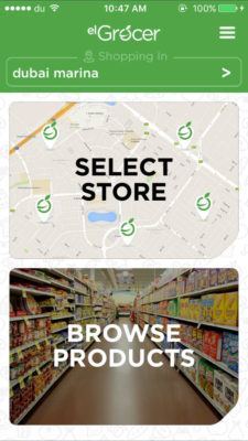 el Grocer will deliver the goods to you in Dubai