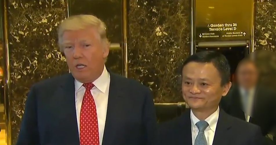 Jack Ma just met with Donald Trump