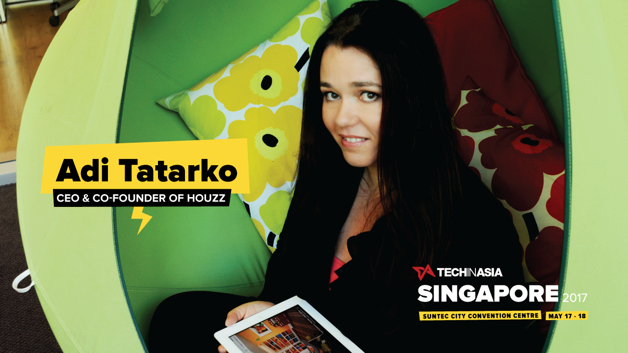 Adi Tatarko of Houzz will be speaking at Tech in Asia Singapore 2017