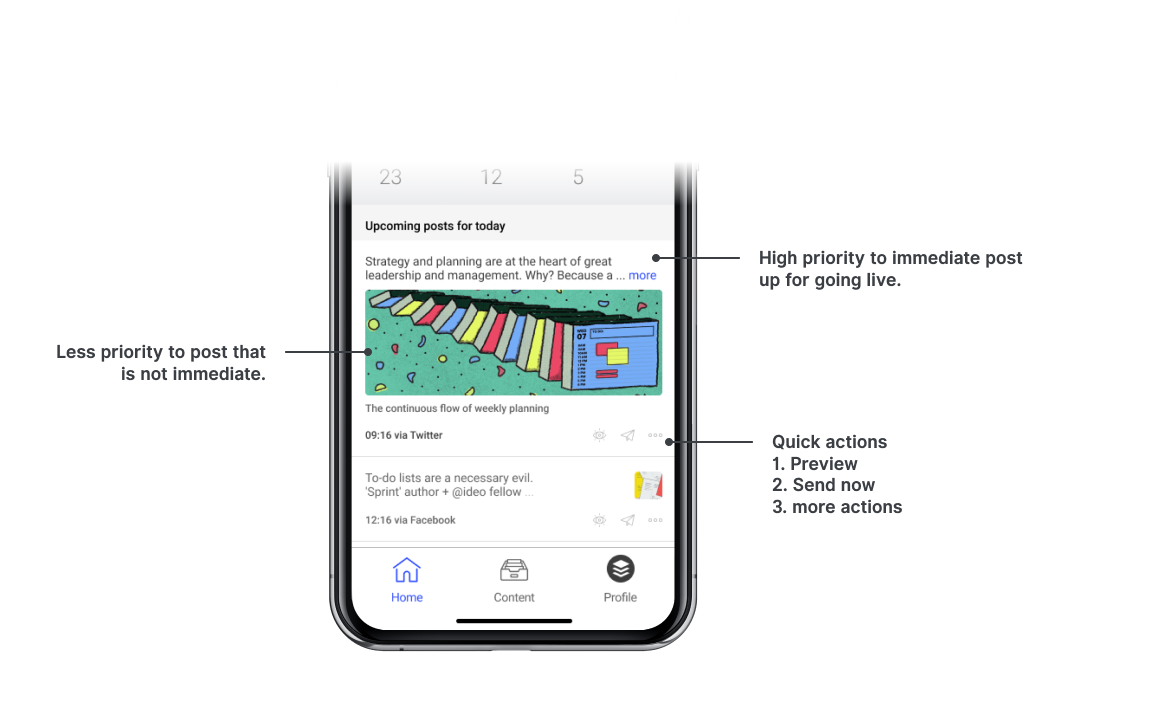 Redesigning Buffer : A UX case study