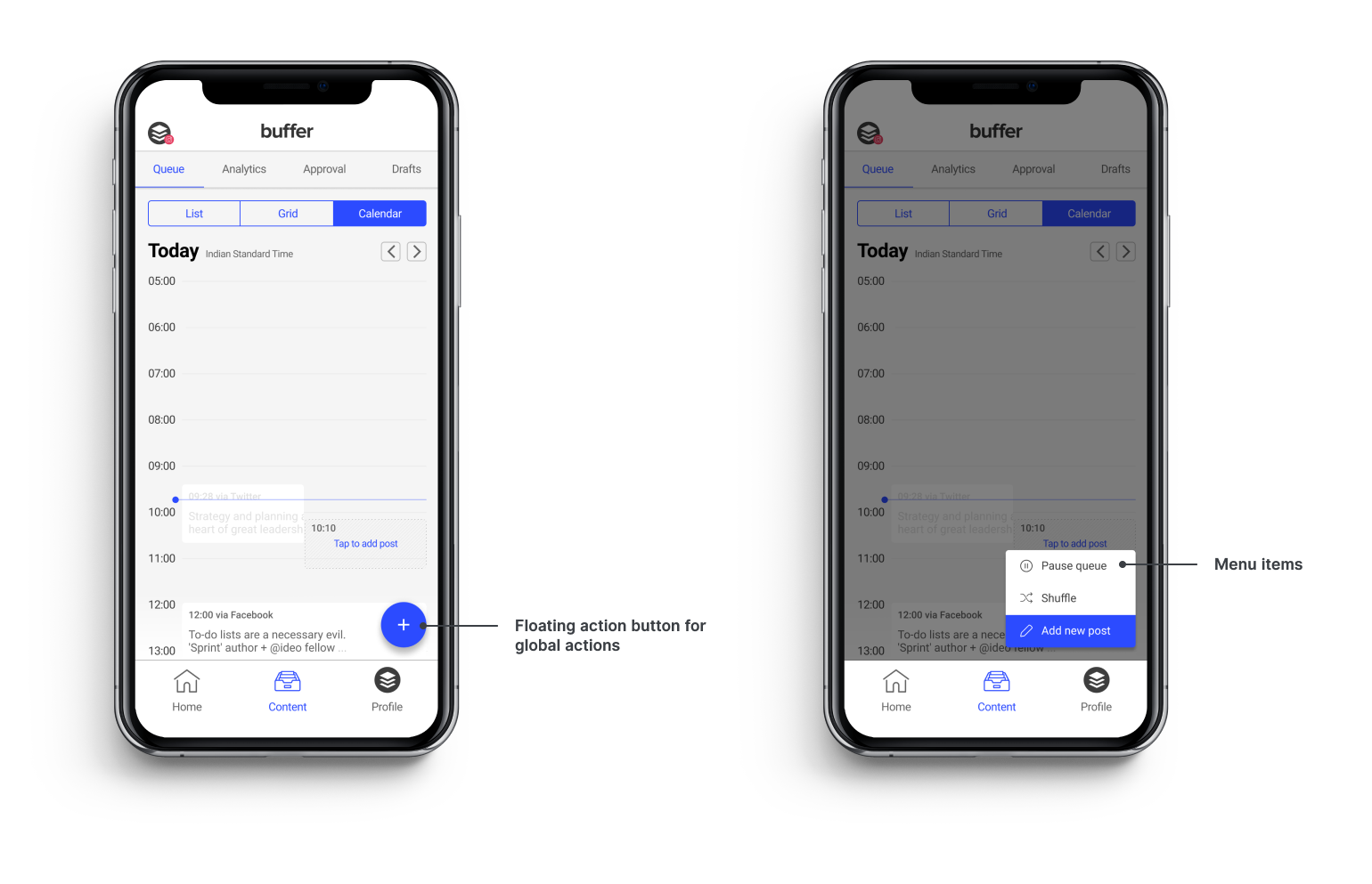 Redesigning Buffer : A UX case study