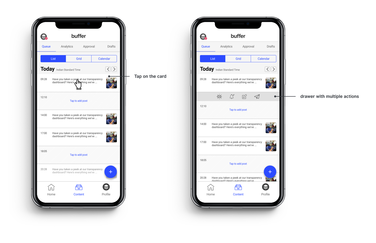 Redesigning Buffer : A UX case study