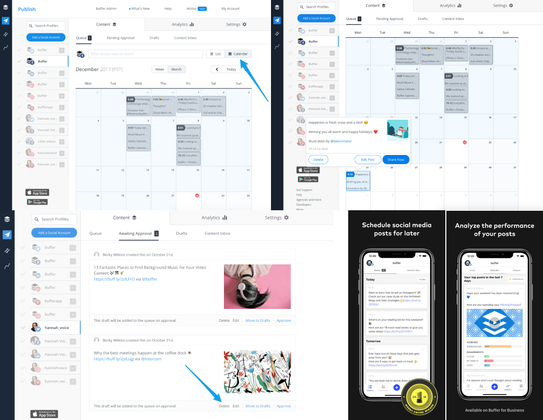 Redesigning Buffer : A UX case study