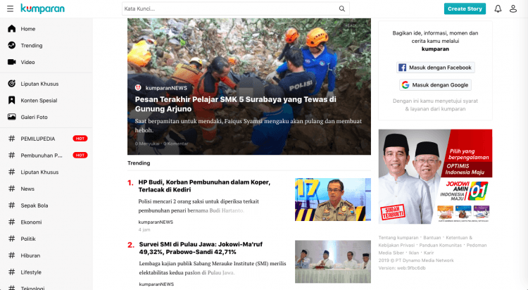 The entrepreneurs behind two popular Indonesian news sites