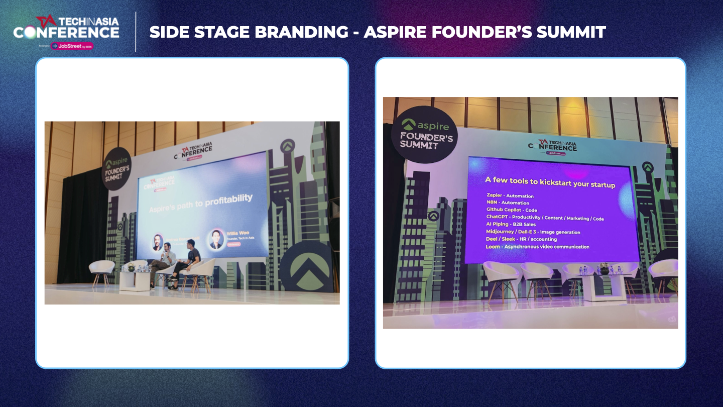 Case study: Aspire’s success empowering entrepreneurs at Tech in Asia Conference 2023 - Tech in Asia
