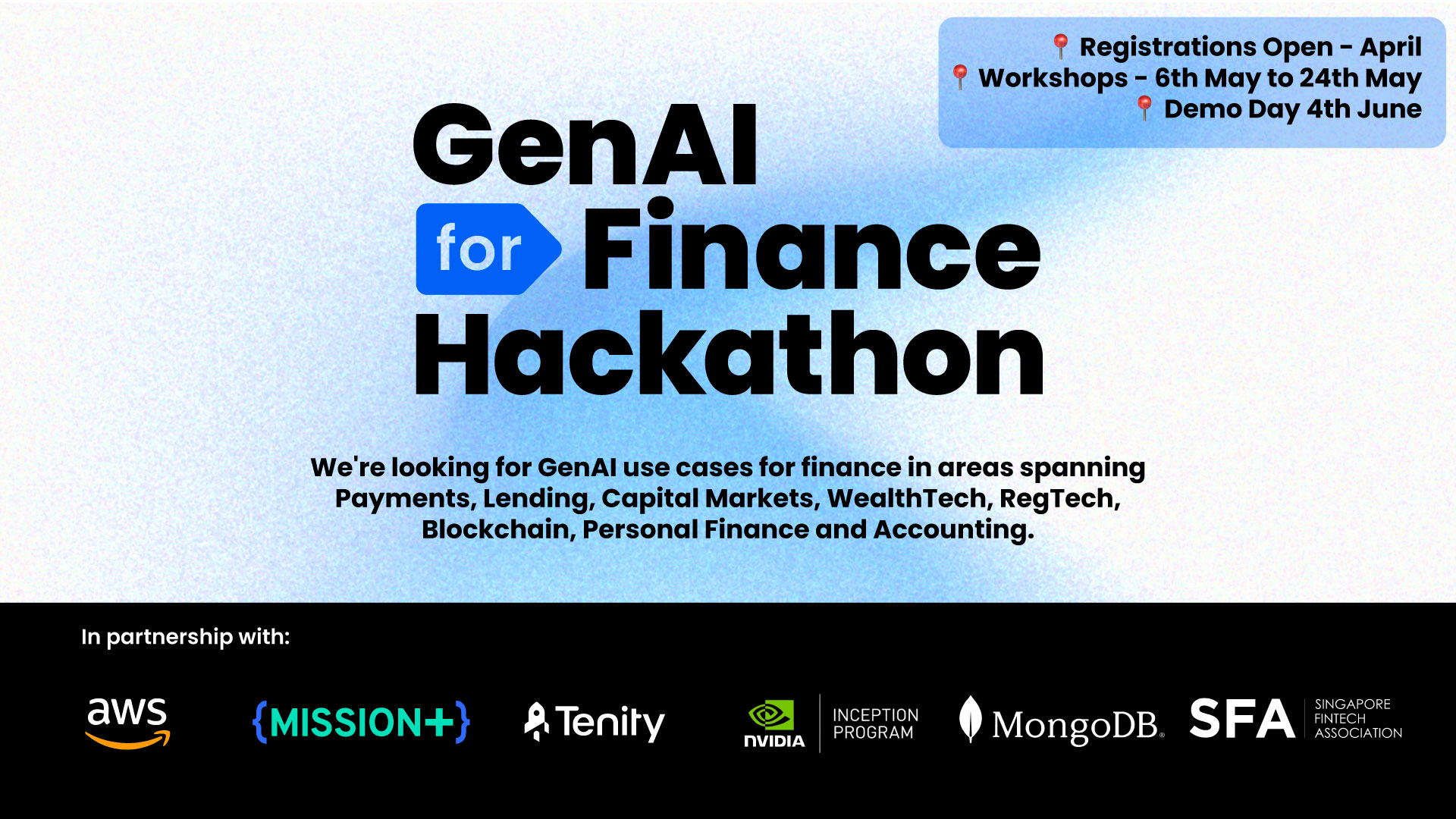 GenAI for Finance Hackathon 2024 – Accelerating Innovation in Generative AI