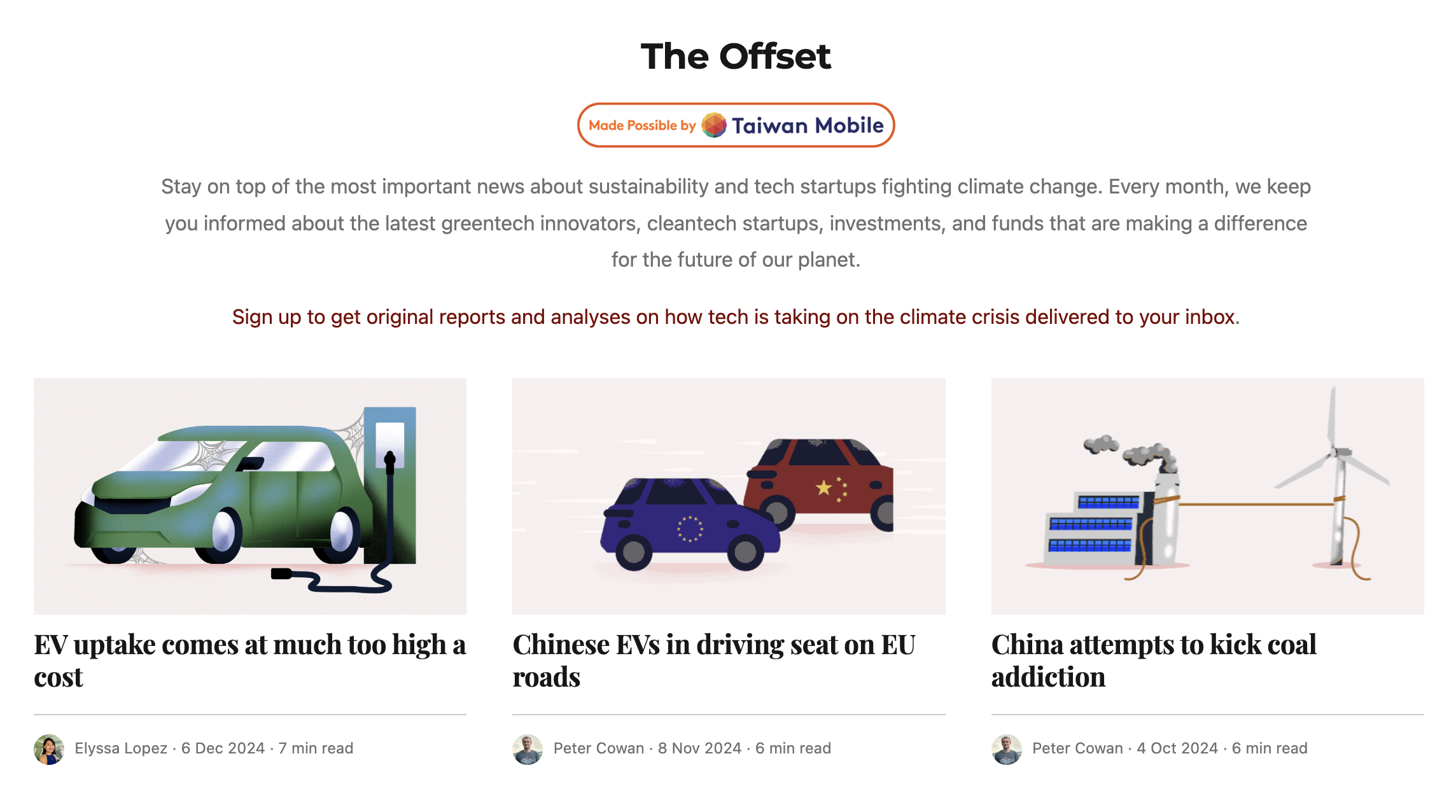 The Offset returns to spotlight more greentech game-changers